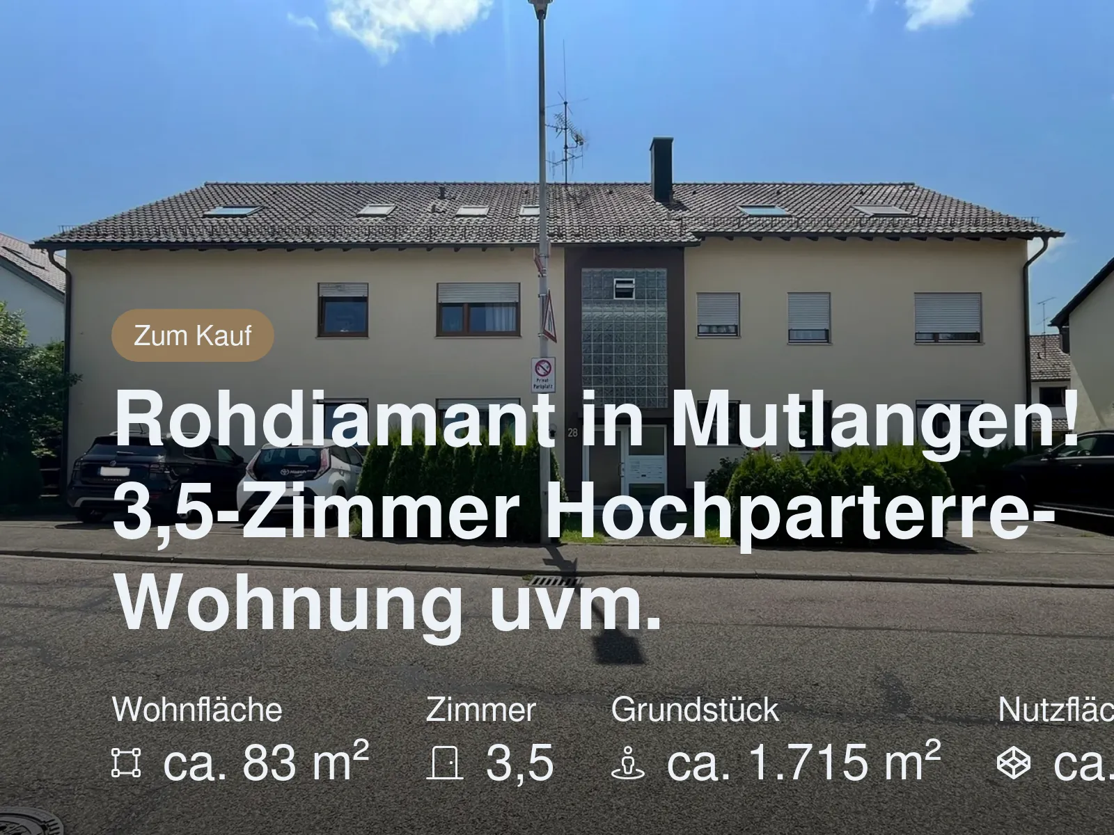 Nicht mehr verfügbar: Rohdiamant in Mutlangen! 3,5-Zimmer Hochparterre ...